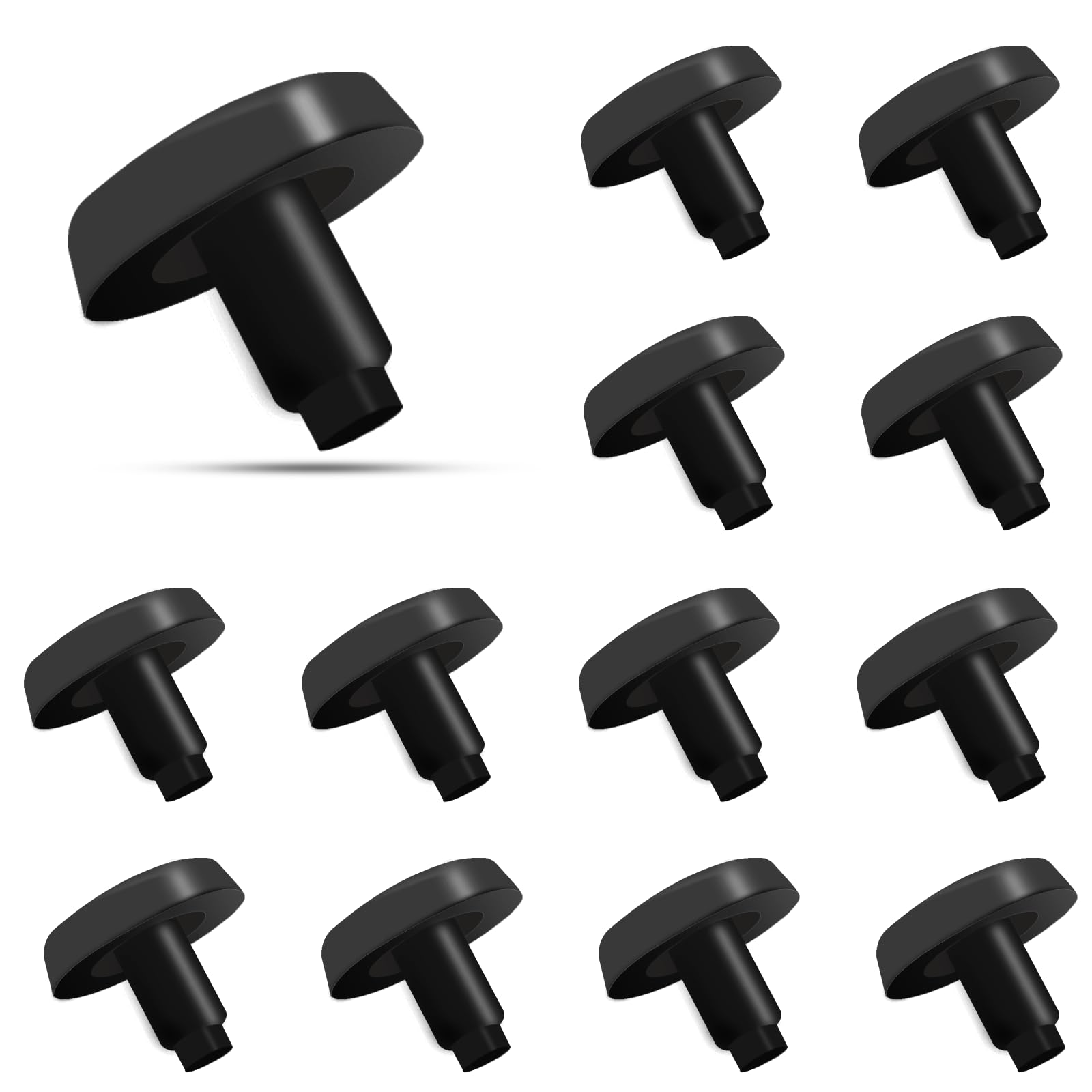 Stem Bumpers Glide Nylon Flat Round 3/4" Stem Bumper Floor Protector ...