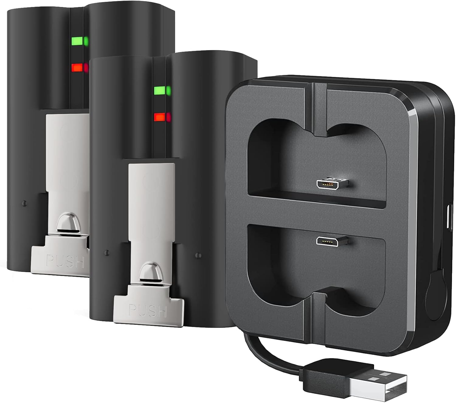 Amazon.com: 2-Pack Battery with Charger Station Compatiable with Ring ...