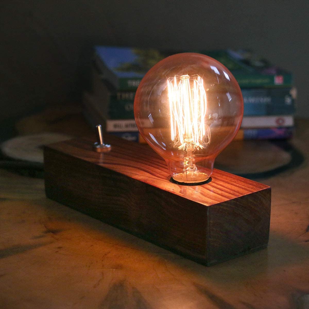 Buy Weekend Hunters Retro Style Wooden Table Lamp - Without Bulb ...