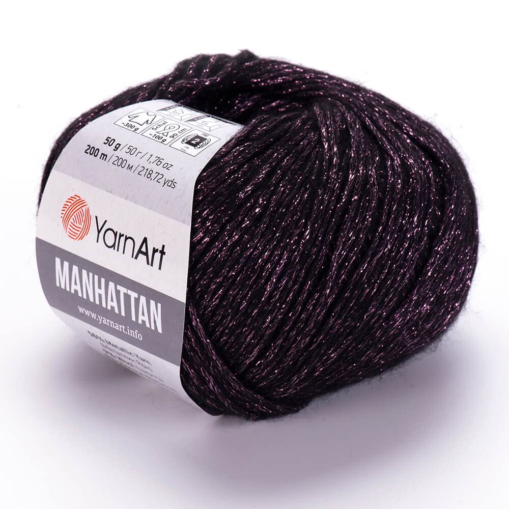 Amazon.com: YARNART Manhattan - Glittery Knitting Yarn, Sparkle Yarn ...