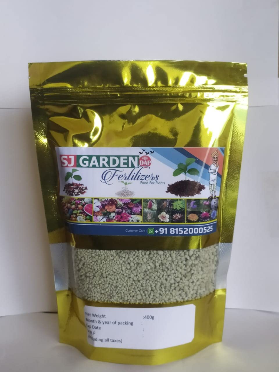 SJ Garden Fertilizers DAP Food for plant 400g : Amazon.in: Garden ...