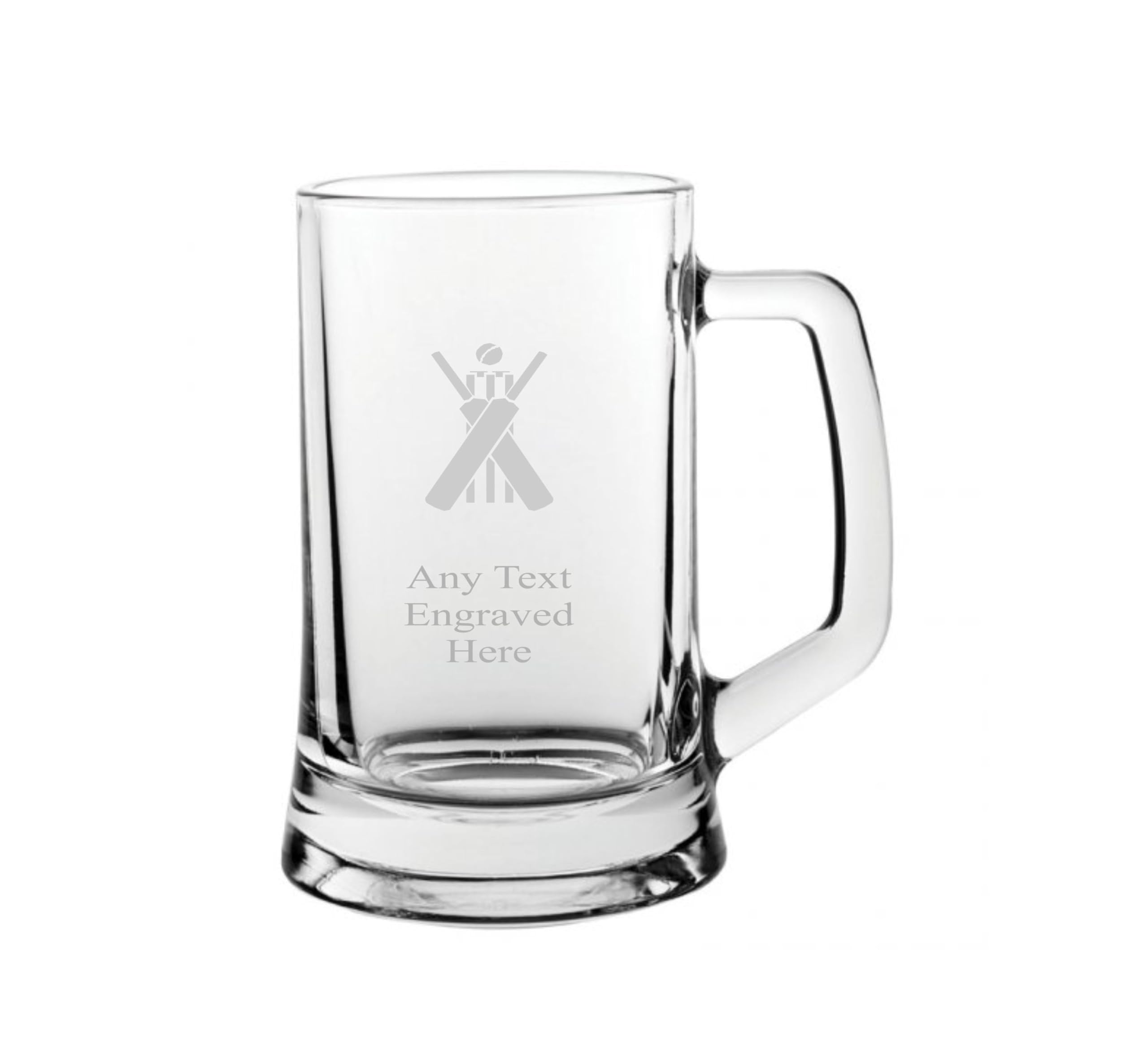 Glass Tankard [Custom] ENGRAVED CRICKET PINT GT19 : Amazon.co.uk: Home ...