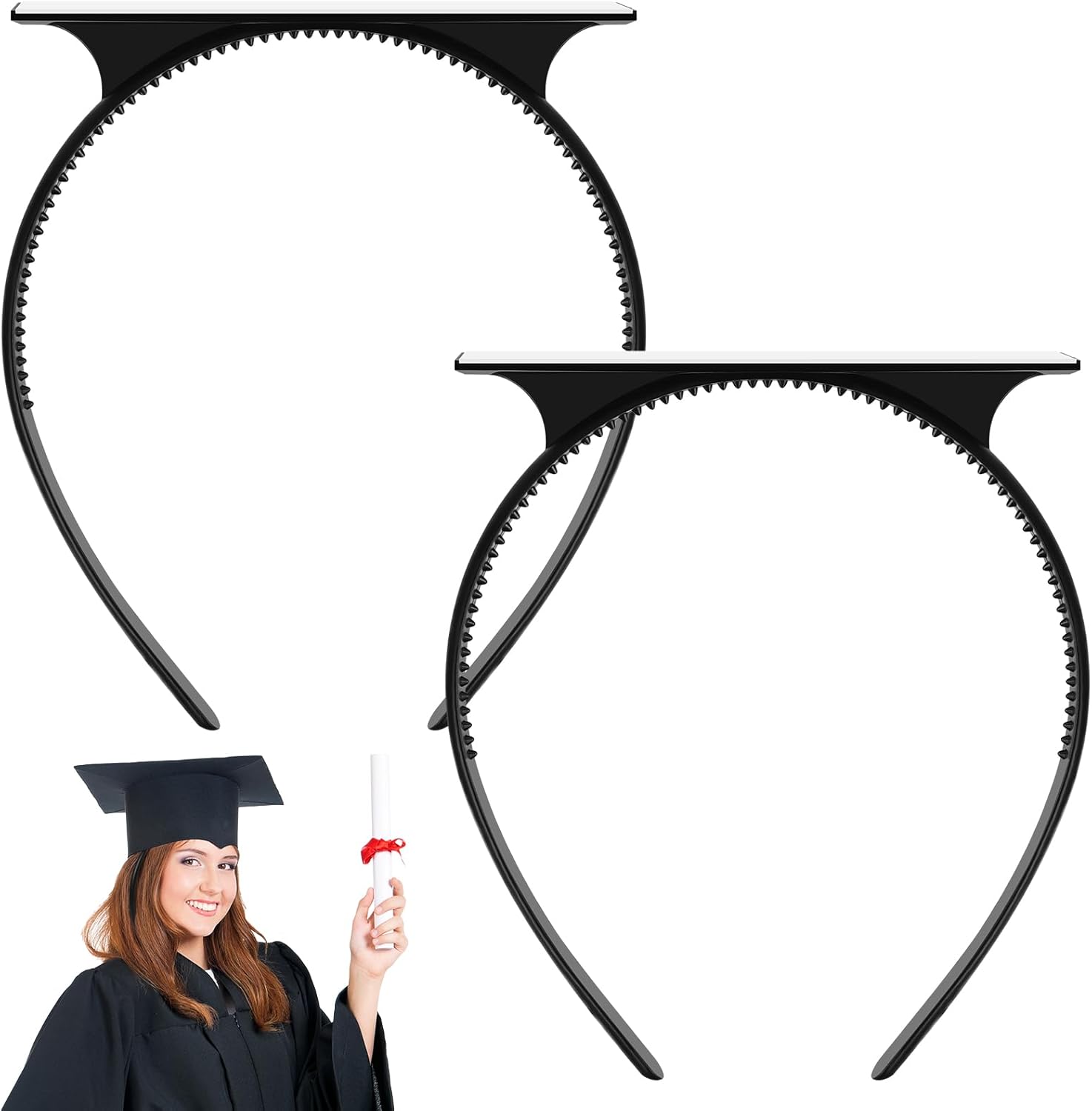 Amazon.com: UQM 2 Pack Graduation Cap Headband Insert - Secures Cap and ...