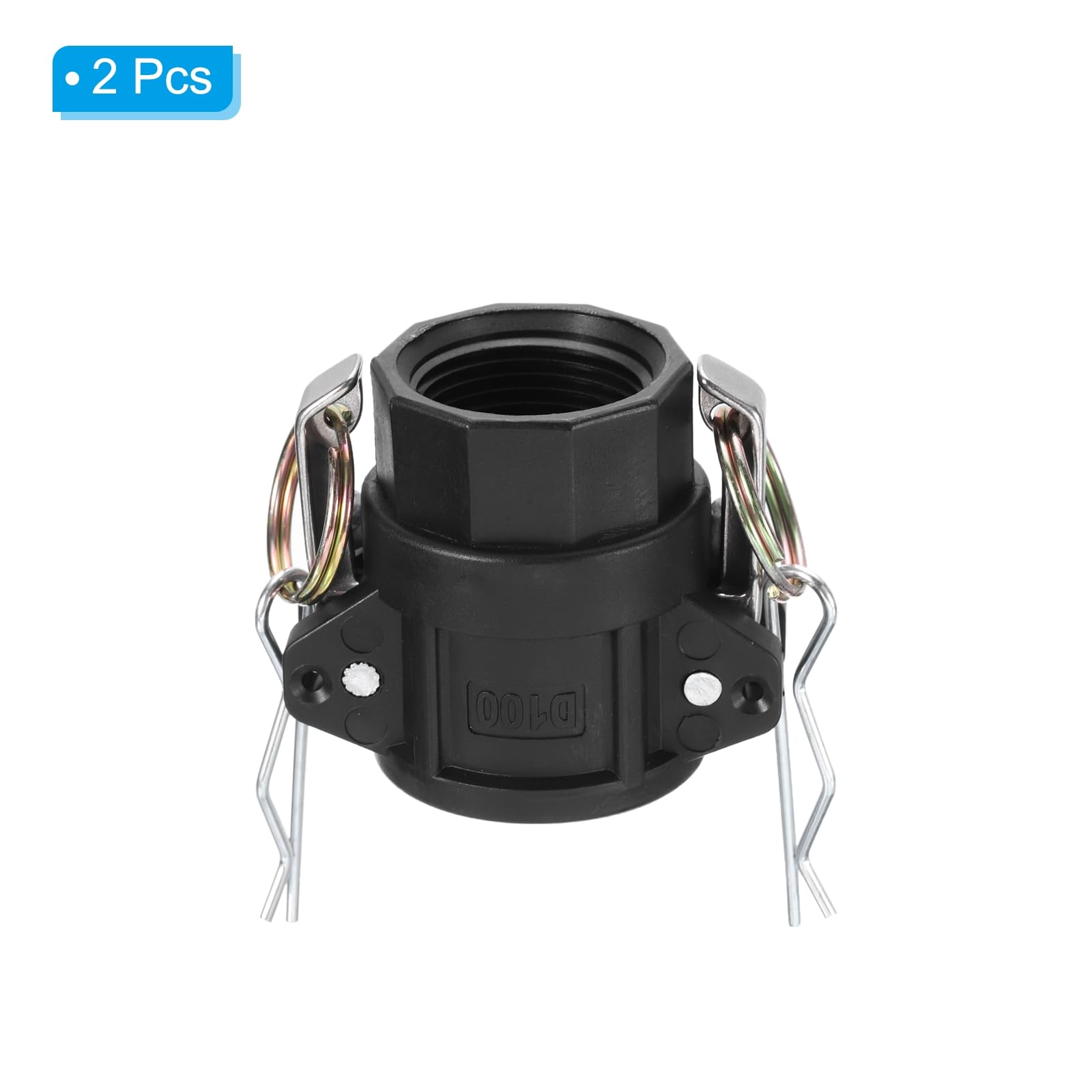 PATIKIL Poly Cam Lock Fittings, 2 Pcs 1″ Part D Female Adapter x Female ...