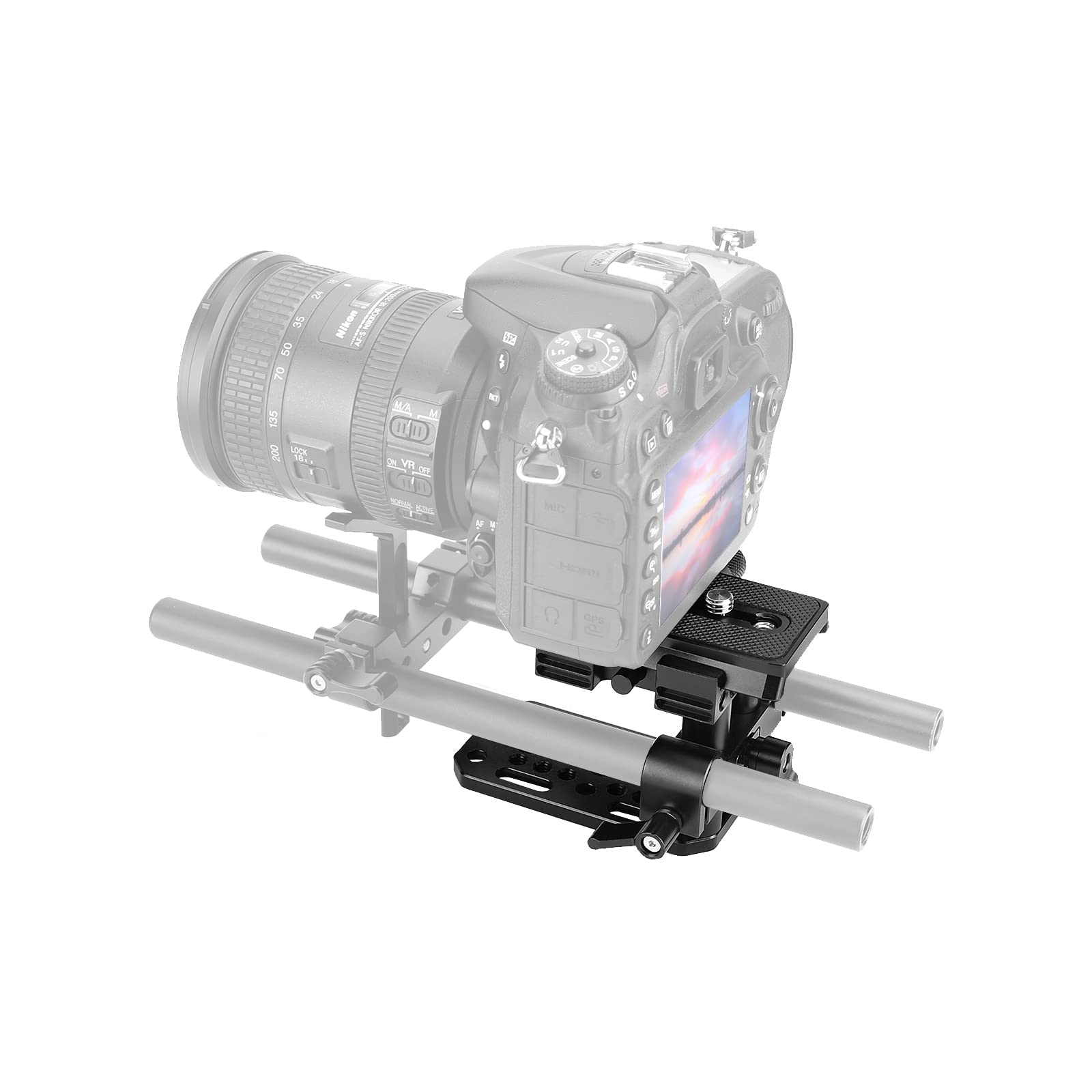 SZRIG Quick Release Mount Base with Tripod Baseplate & 15mm LWS Rod ...