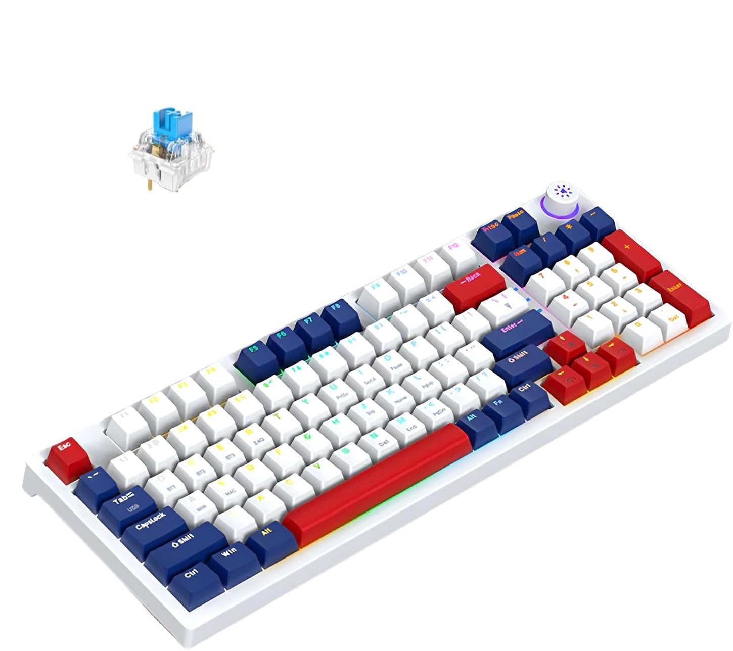 Amazon.in: Buy MICROWARE RGB Mechanical Keyboard Gaming Keyboard ...