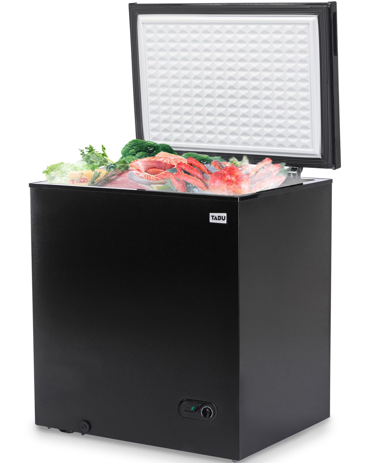 Amazon.com: TABU 8.6 CU FT Black Chest Freezer, Deep Freezer with ...