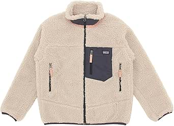 Amazon.co.jp: [パタゴニア] 子供服 レトロX ジャケット ベージュ ブルー キッズ 65625 NTSB KID'S ...