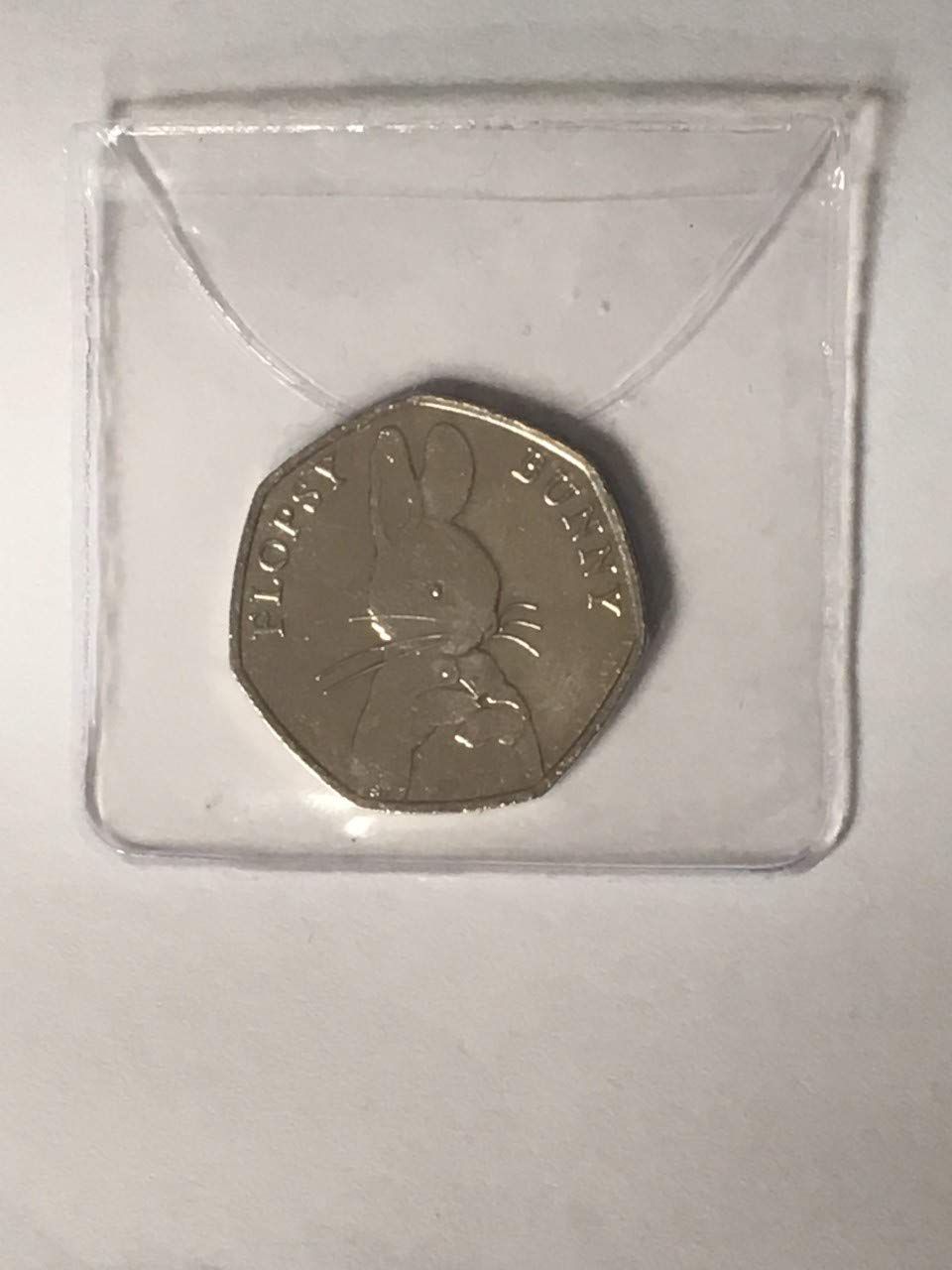 fifty pence Flopsy Bunny 2018 50p coin -UNCIRCULATED -taken from a ...