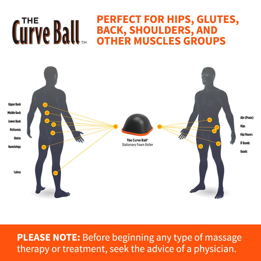 Buy Tiger Tail Curve Ball - High Density Stationary Muscle Release for ...