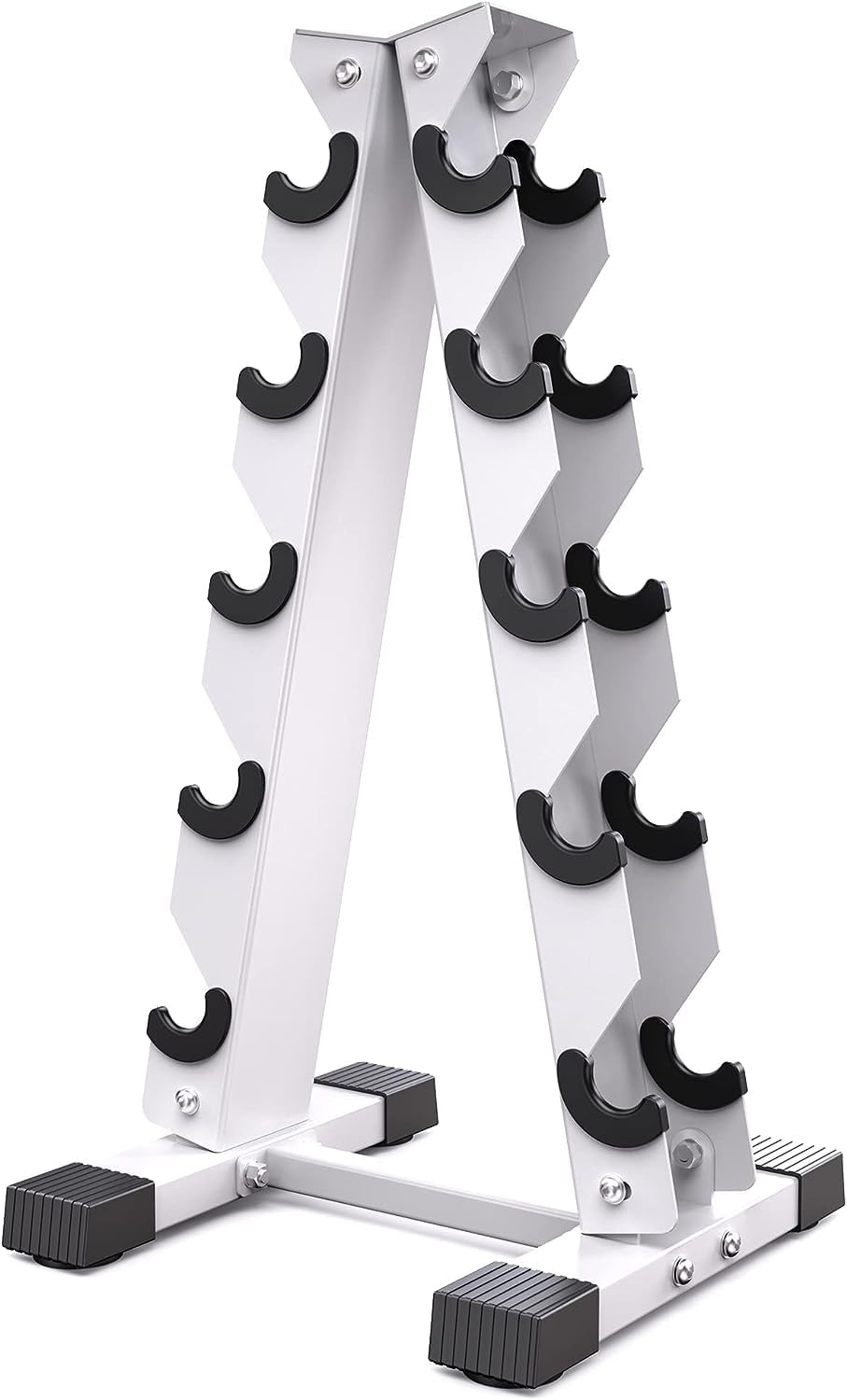NOAEOU White Dumbbell Rack Stand Only, Weight Rack for Dumbbells ...