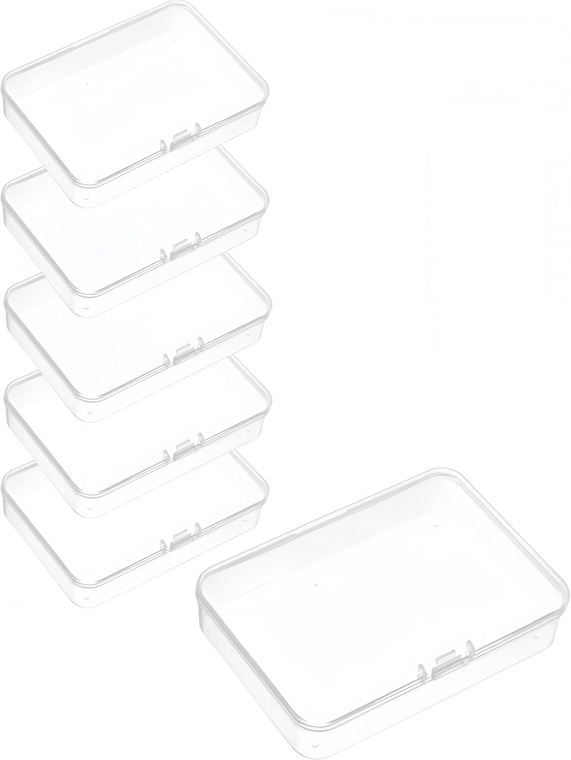 Amazon.com: luvilly6 Pack Small Plastic Boxes, Mini Storage Box for ...