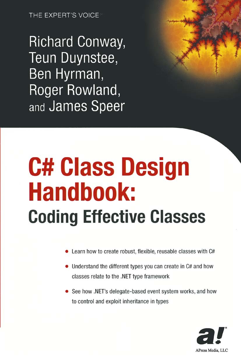 Amazon.com: C# Class Design Handbook: Coding Effective Classes (Expert ...