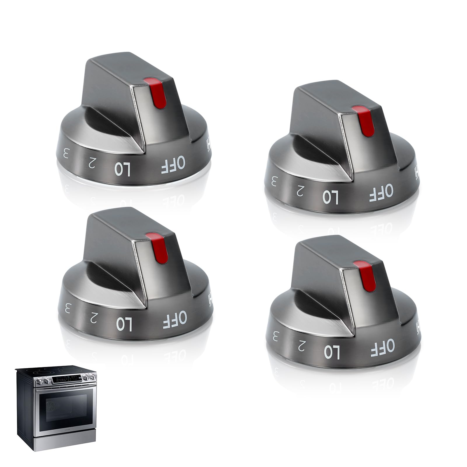 Amazon.com: 𝙐𝙥𝙜𝙧𝙖𝙙𝙚 DG64-00975A Electric Range Stove Control knobs, Replacement DG64-00975A 001 ...