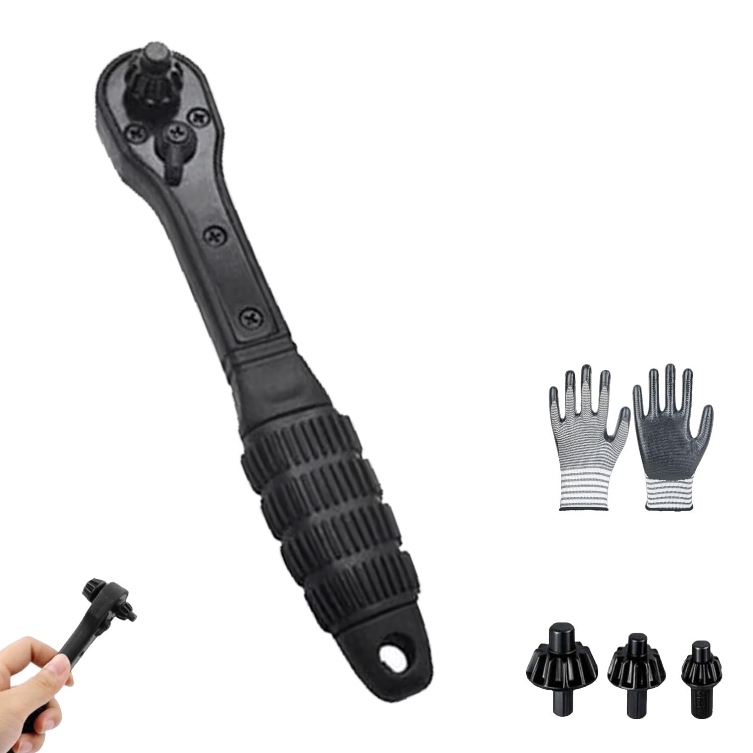 Drill Press Ratchet Chuck Key Drill Chuck Ratchet Wrench - 3-in-1 Chuck ...