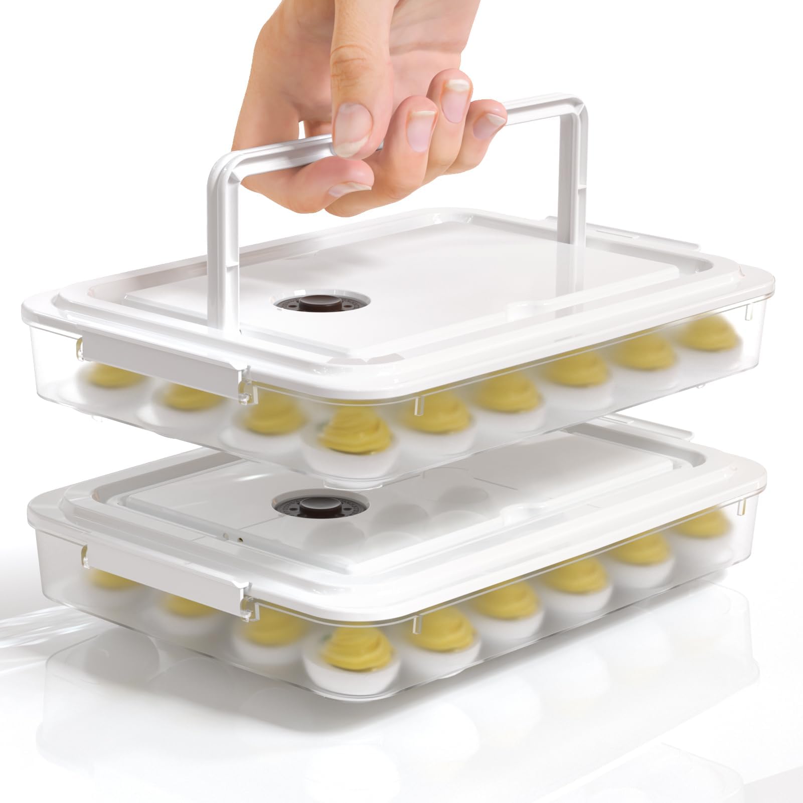 Amazon.com: Rubbermaid Specialty Plastic Egg Keeper Food Storage ...