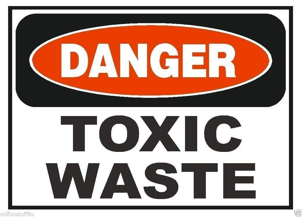 Buy Danger Toxic Waste Sticker 5 inch Safety Sign Bumper Sticker for ...