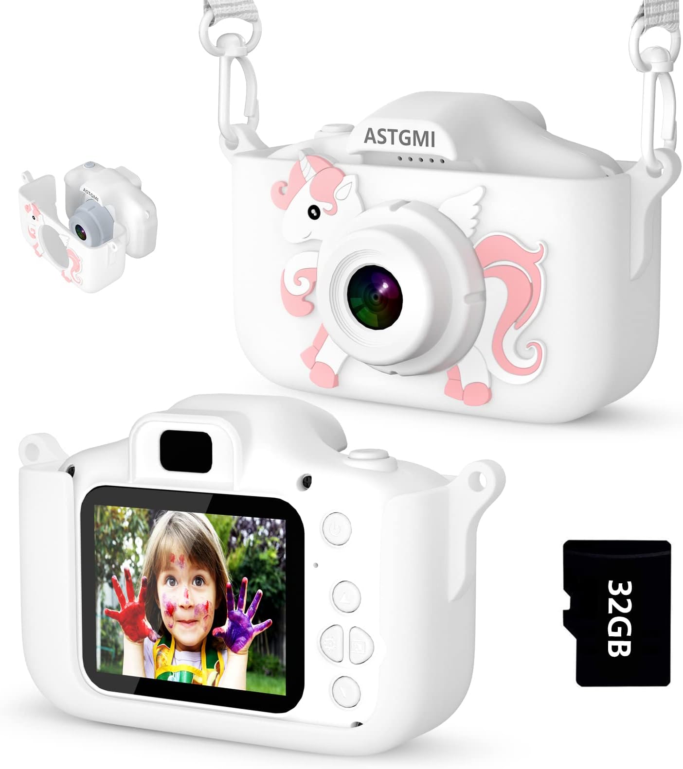 ASTGMI Macchina fotografica 2.0 pollici, mini fotocamera digitale per ...