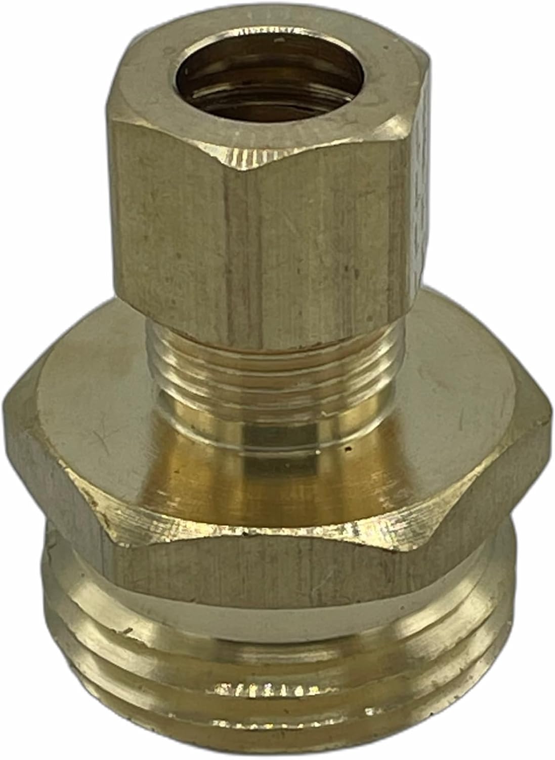 Amazon.com: 3/4" MGHT x 3/8" Compression Brass Adapter Fitting ...