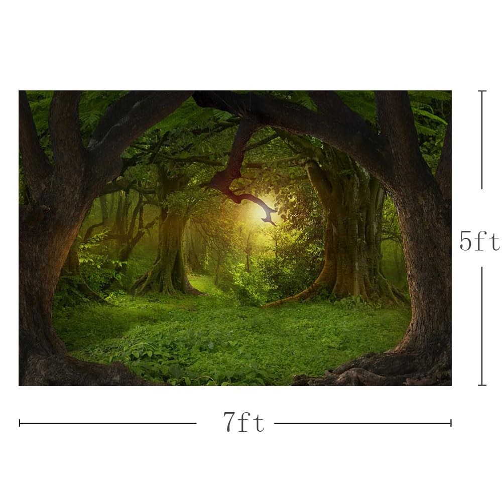 Forest Baby Shower Background Spring Enchanted Garden Backdrop Forest