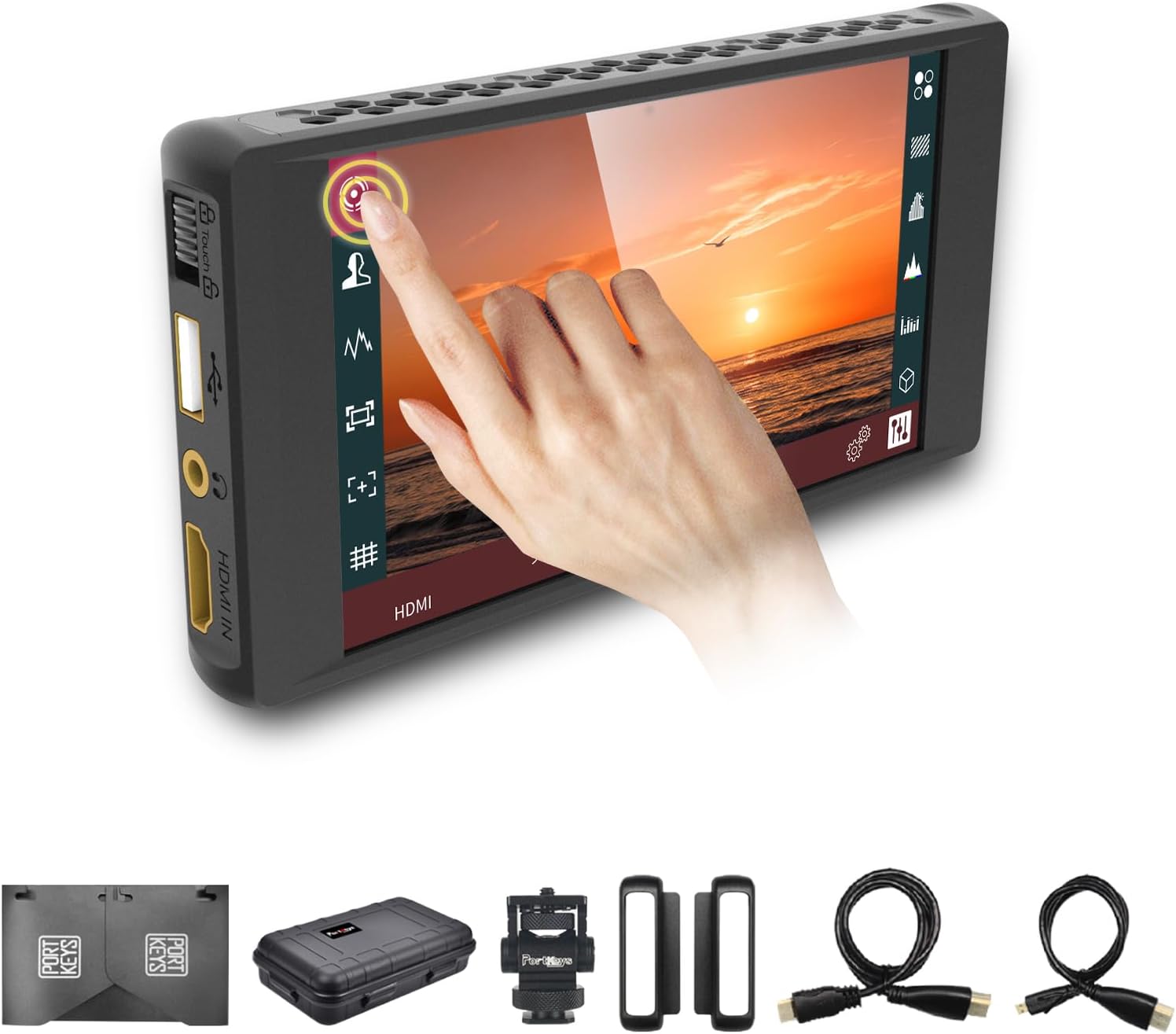 Portkeys PT6 Camera Field Monitor 600 nits Brightness 5.2 Inch Wide ...