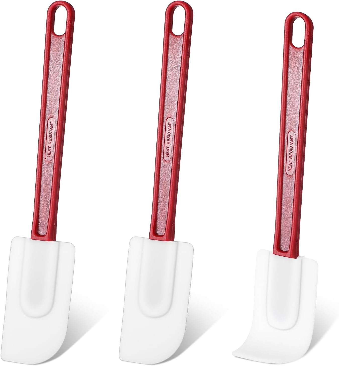 Amazon.com: 3PCS Rubber Spatulas for Baking High Temp Silicone Spatulas ...