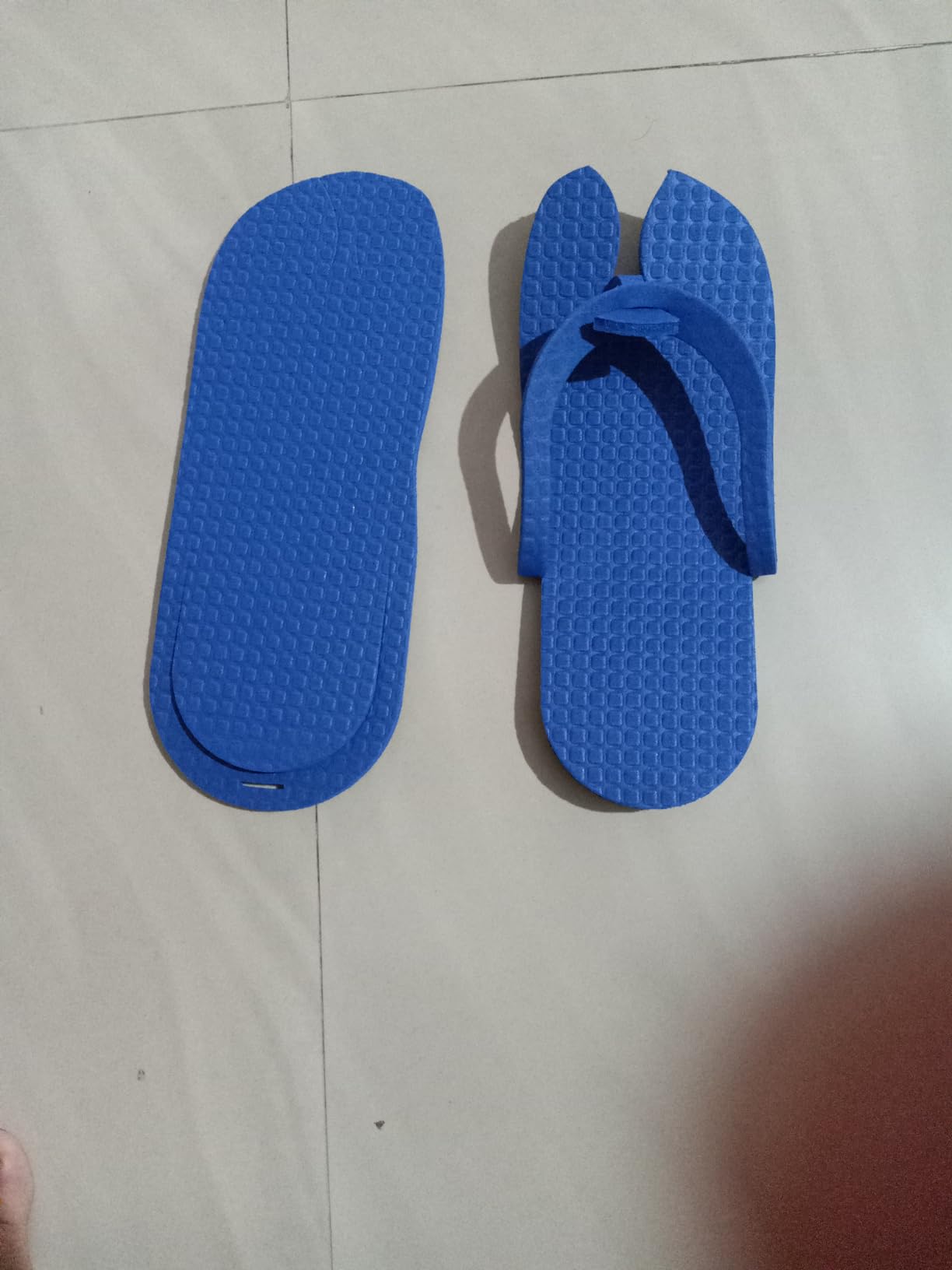 Urbane Home Rubber Bathroom Slipper for Men & Women 1 Pair (Blue ...