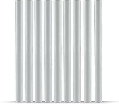 WINSOME White PVC Plastic Radiator Pipe Covers - 15mm, 19.5cm, Pack of ...