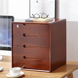 Amazon.com: FKHFTI Desktop File Cabinet, Solid Wood Filing Cabinet ...