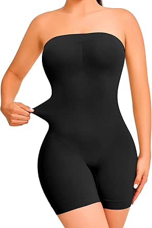 Anygirl Full Body Shapewear for Women Strapless Shapewear Bodysuits ...