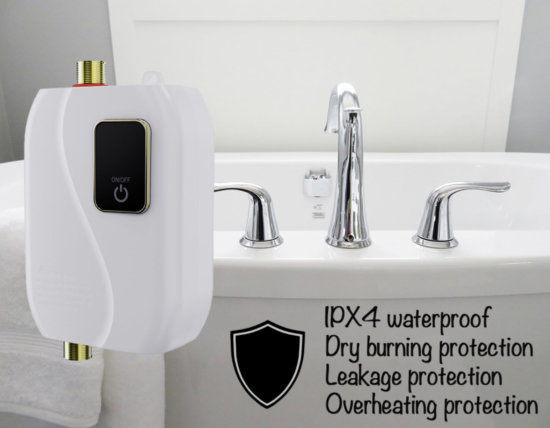 Tankless Water Heater Electric, Instant Hot Water Heater Under Sink ...