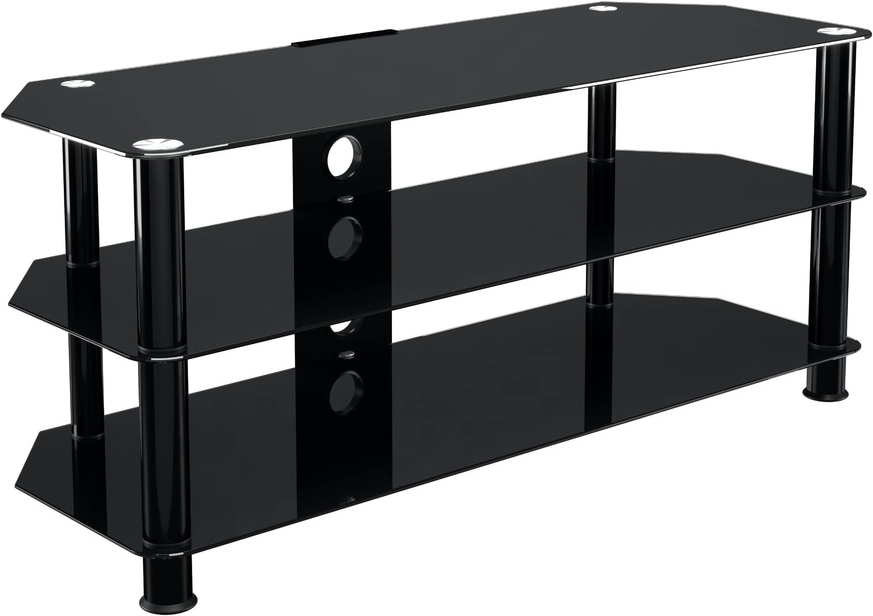 Amazon.com: AVF Transitional Steel and Glass TV Stand for up to 42" TVs ...