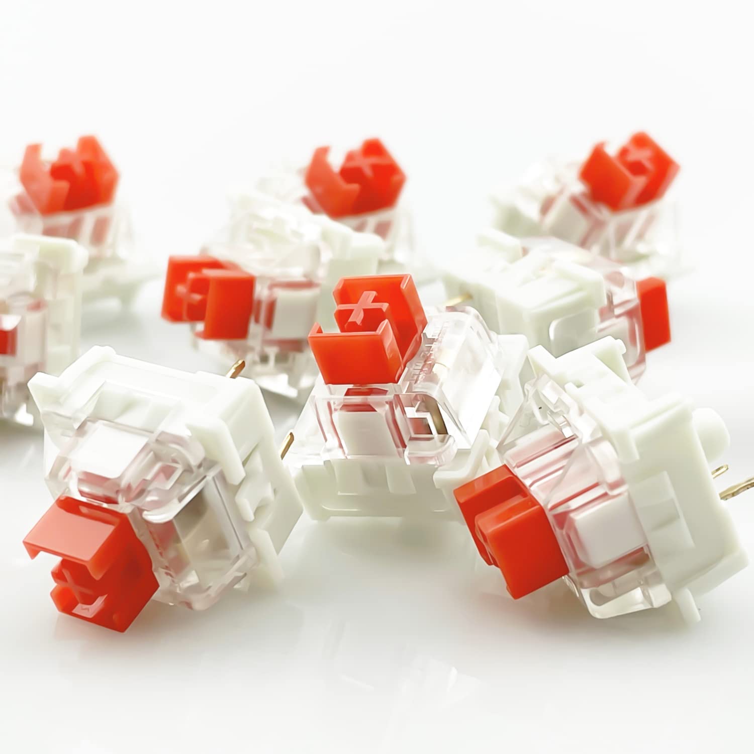 Snapklik.com : OUTEMU Red Switches,3 Pin Switches MX Equivalent DIY ...