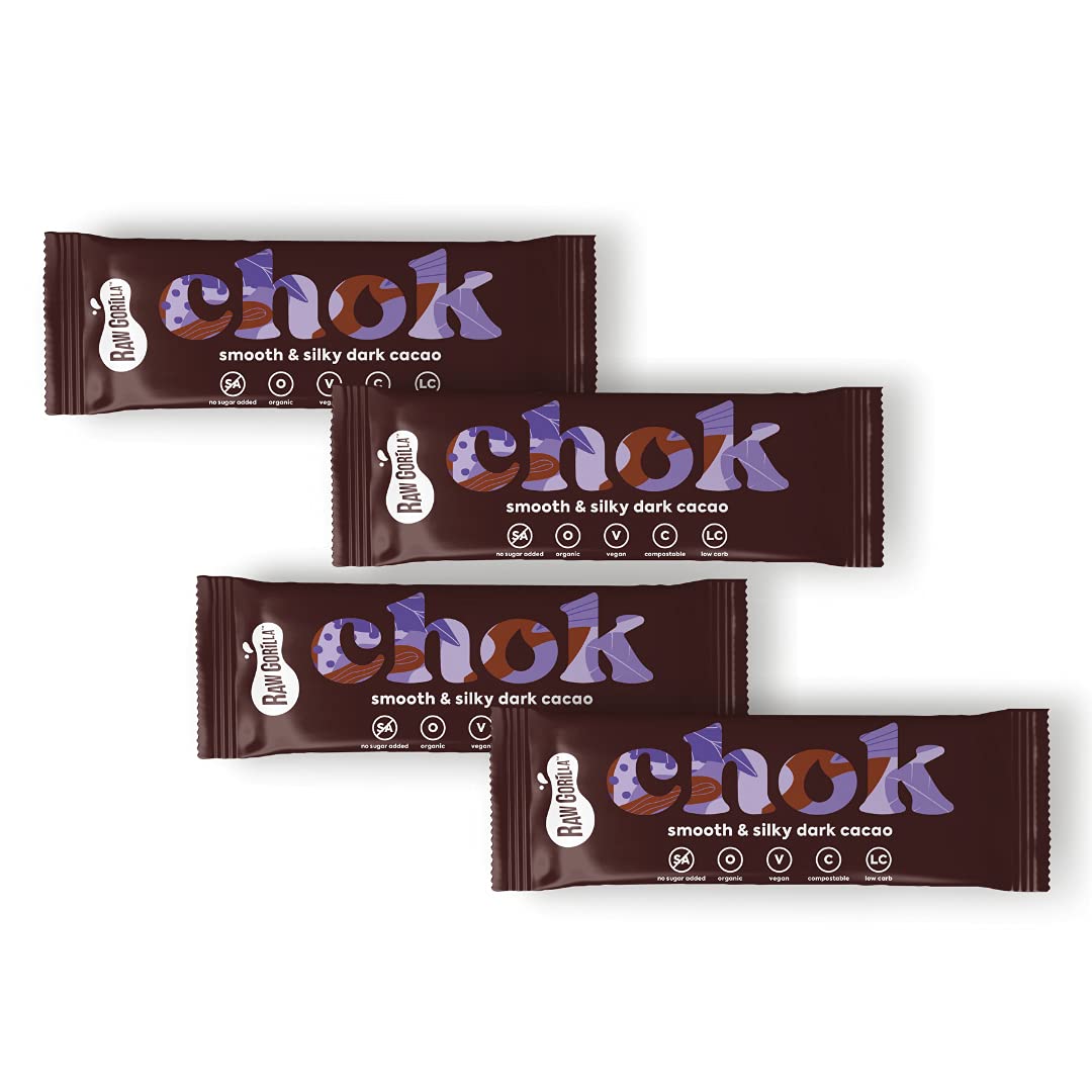 Raw Gorilla Smooth And Dark Cacao Chok 4 Pack Gluten | Desertcart Sri Lanka