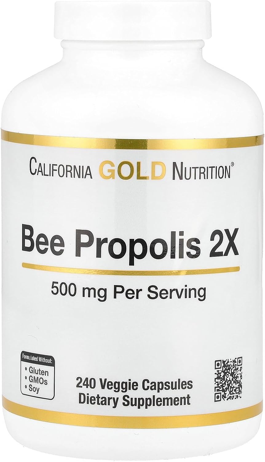 Amazon.com: California Gold Nutrition Bee Propolis 2X Potency ...