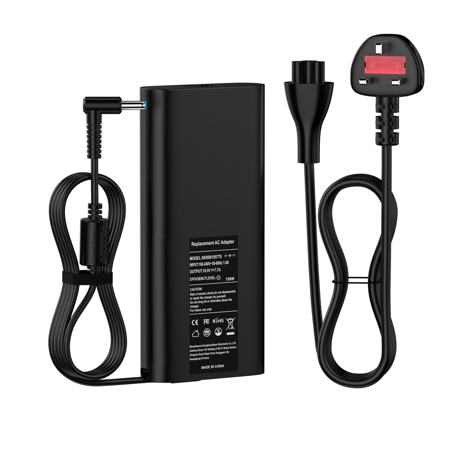 HP Laptop Charger 150W 19.5V 7.7A Power Supply AC Adapter for HP ...