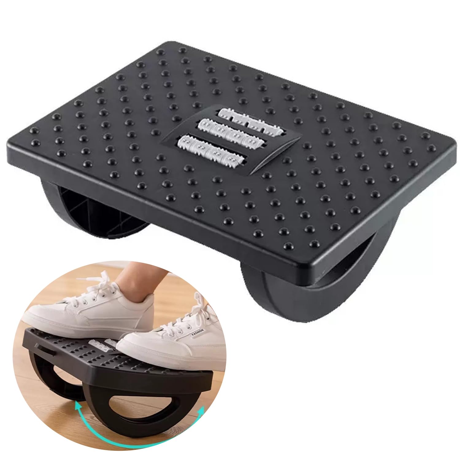 Amazon.com: Office Footrest，Under Desk Footrest, Ergonomic Foot Stool ...