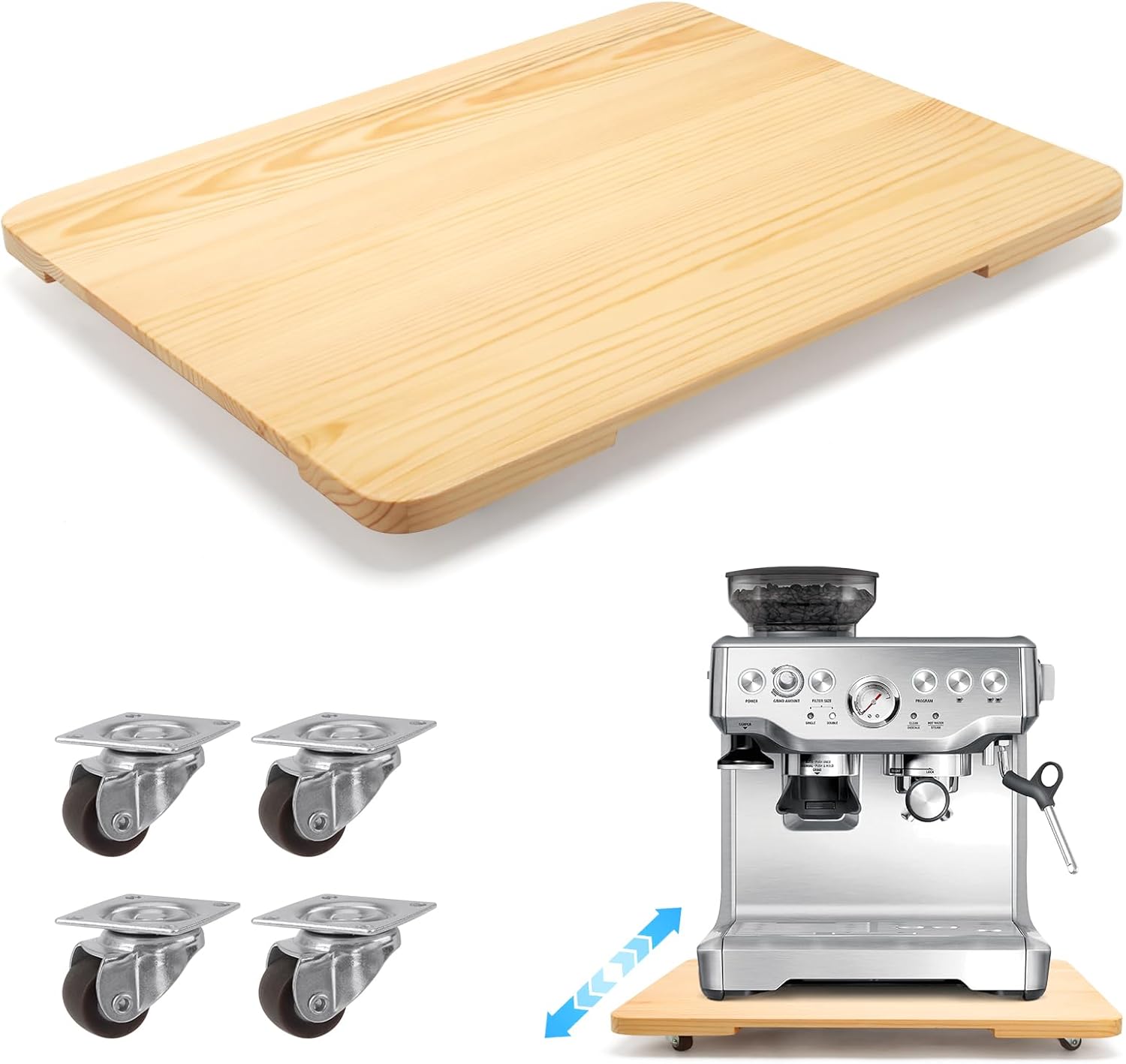 Amazon.com: 360° Sliding Tray for Coffee Maker, Appliance Slider Under ...