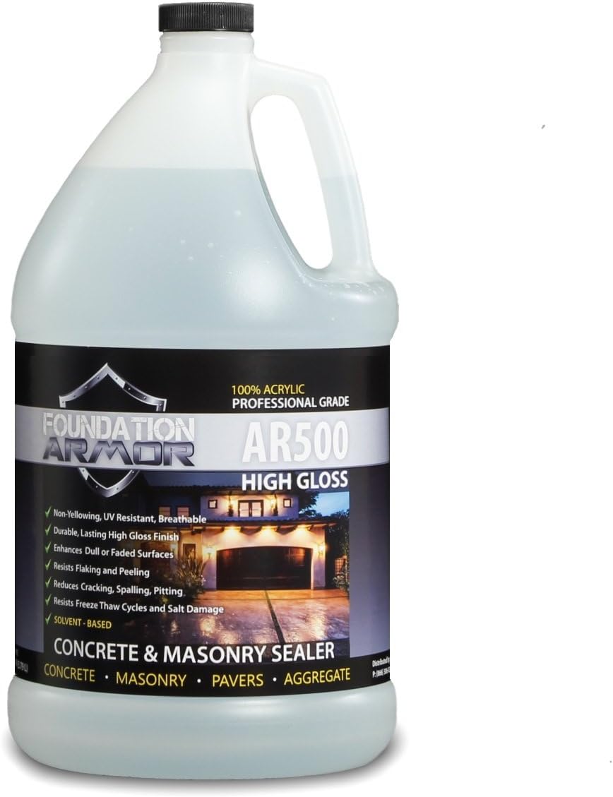 Amazon.com : Armor AR500 Solvent Based High Gloss Acrylic Concrete ...