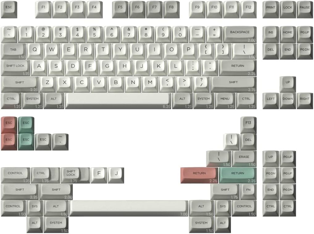 DROP + MiTo MT3 9009 PBT Keycap Set, PBT Hi-Profile, Cherry MX Style ...