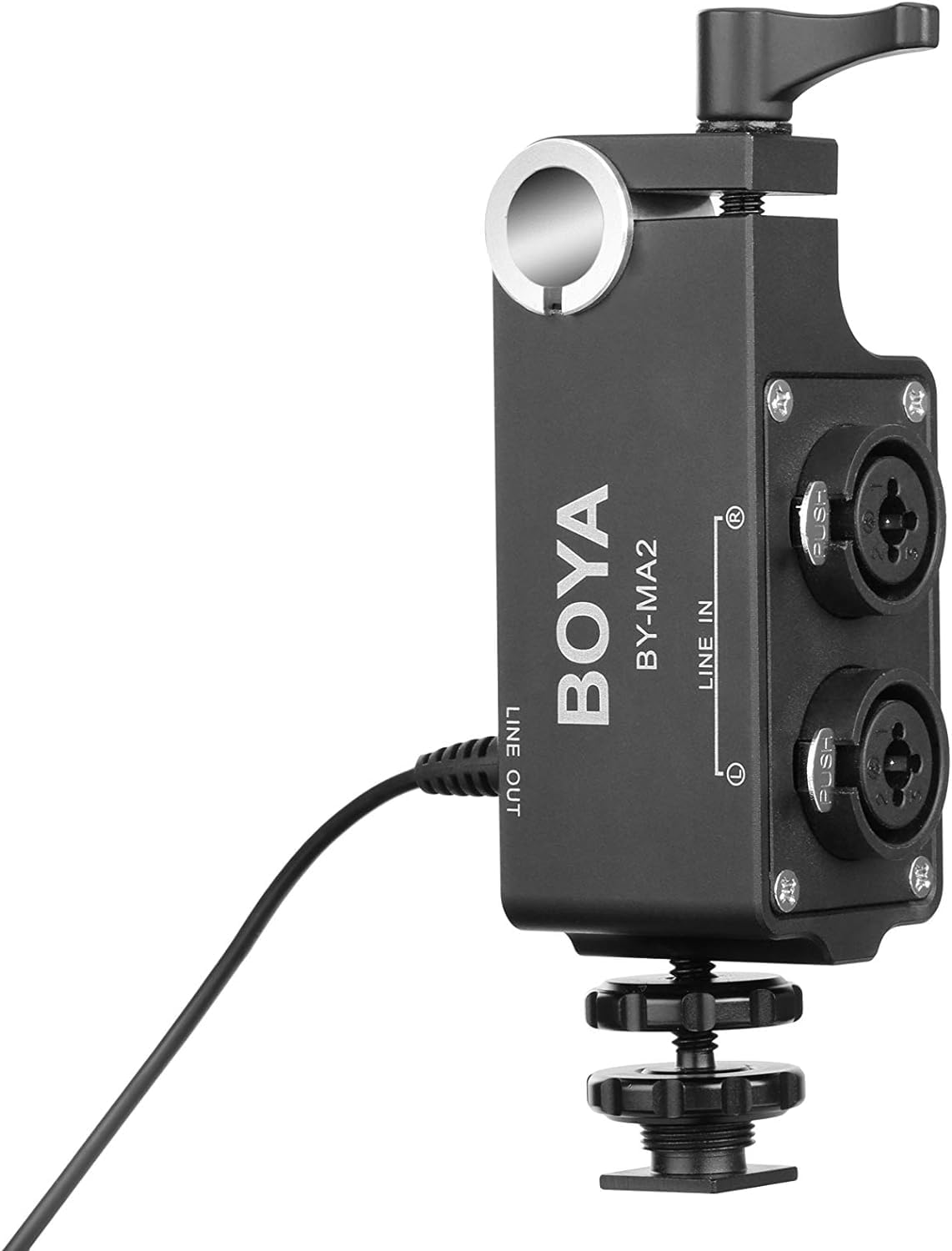 Buy Boya BY-MA2 2-Channel On Camera XLR Audio Mixer for Mirrorless DSLR ...