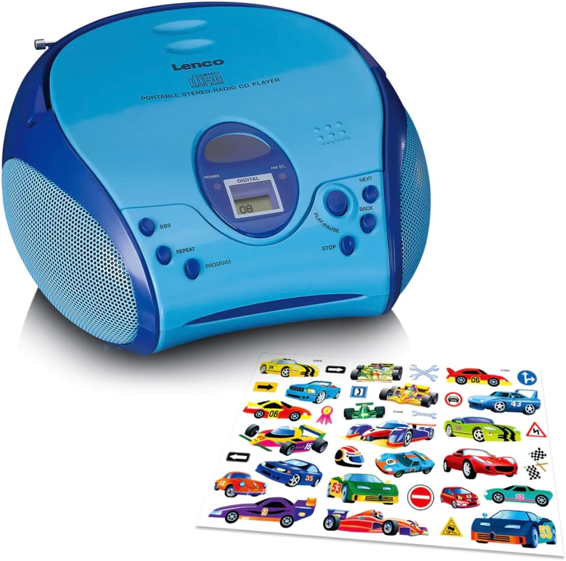 Lenco SCD-24DAB - CD-Player für Kinder - Bluetooth 5.1 - CD-Radio ...