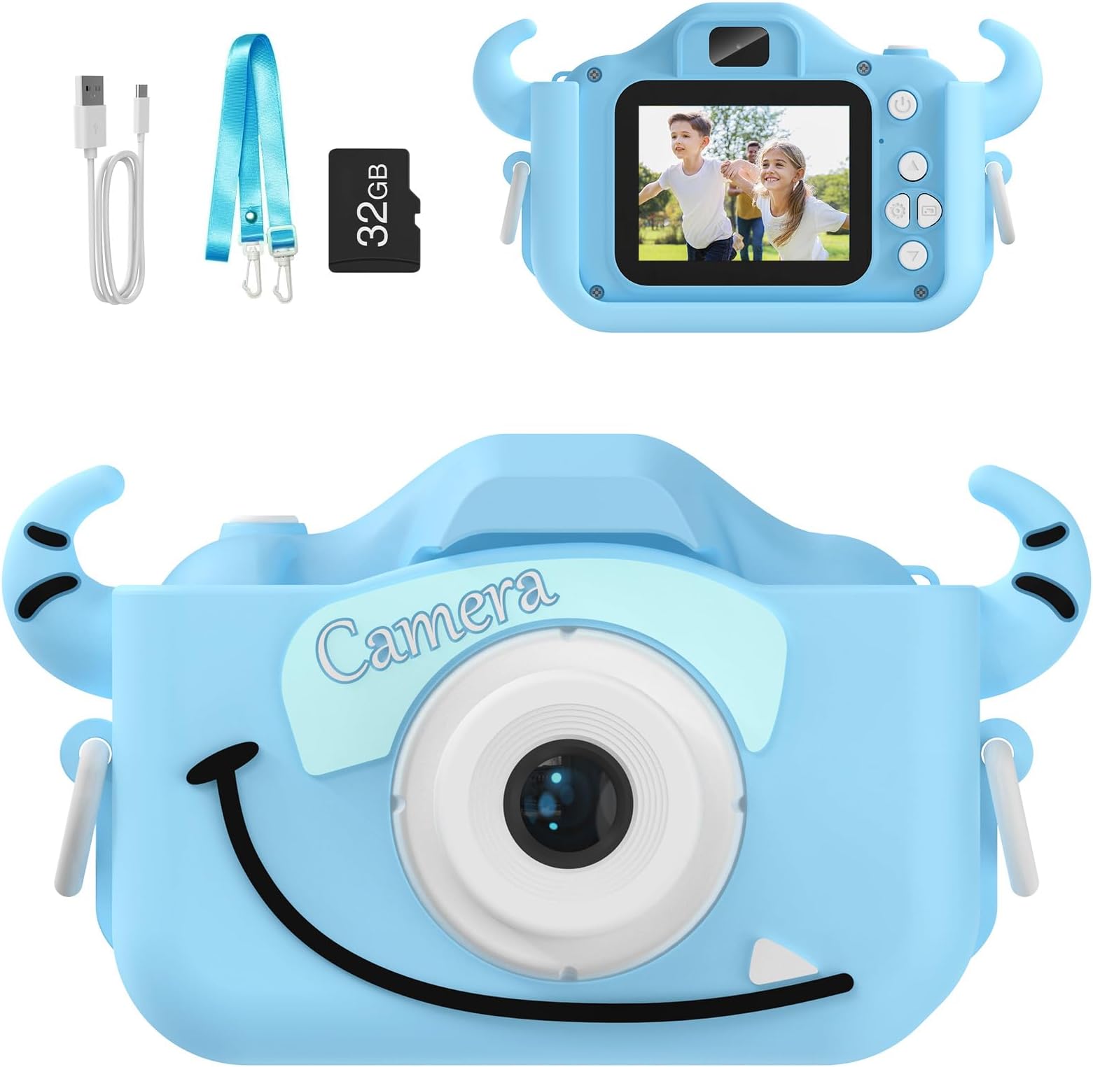 Amazon.com: Kids Camera for Toddler Girls Boys Aged 3-9, YEEHAO 32MP ...