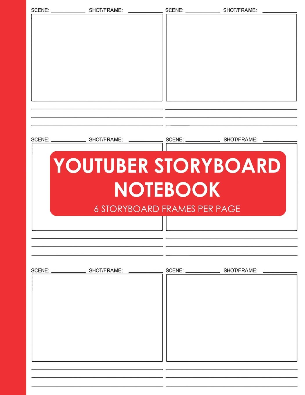 Buy Youtuber Storyboard : Blank Video Storyboard Template Sketchbook ...