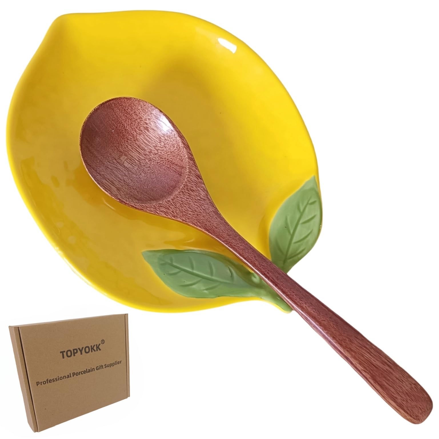 Amazon.com: Ceramic Spoon Rest for Stove Top, Lemon Cute Spoon Rest for ...