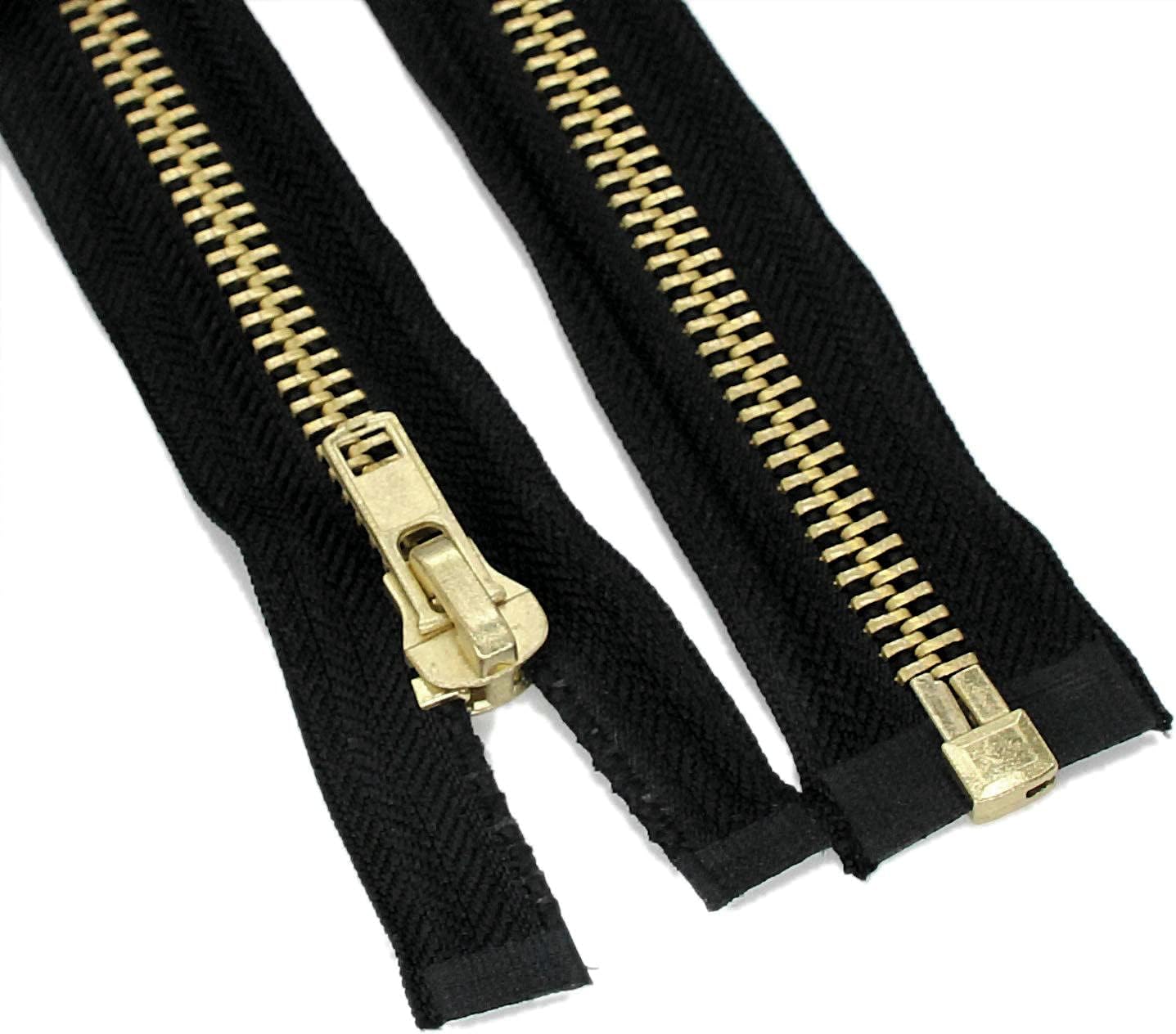 Leekayer Zipper #5 Zipper 27 Inch Brass Separating Jacket Metal Zippers ...
