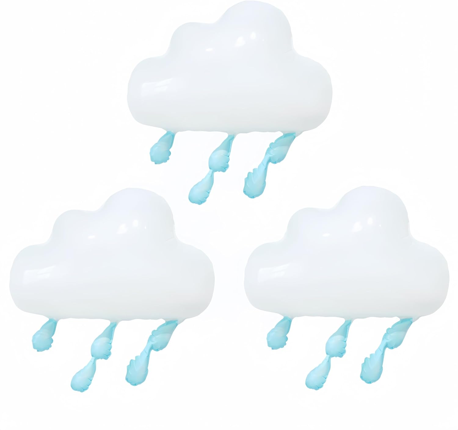 Amazon.com: 3 PCS Rain Cloud Balloons Blue Raindrop/Weather Balloon ...