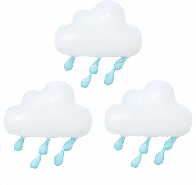 Amazon.com: 3Pcs Rain Cloud Balloons Blue Raindrop/April Showers Bring ...