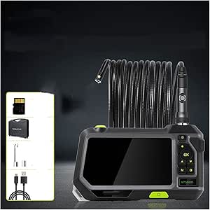 Amazon.com: Snake Camera Measuring Tools 5.0” LCD Screen 8mm Dual Lens ...
