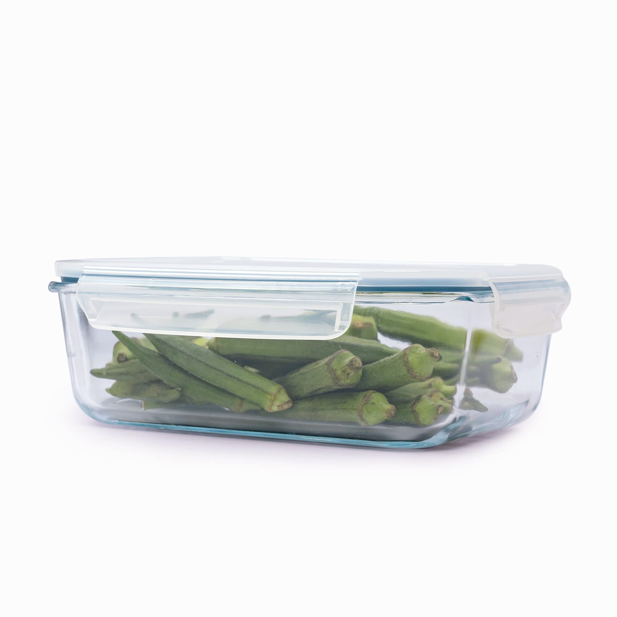 Anko Leak-Proof Glass Storage Containers with Lockable Lids | Glass ...